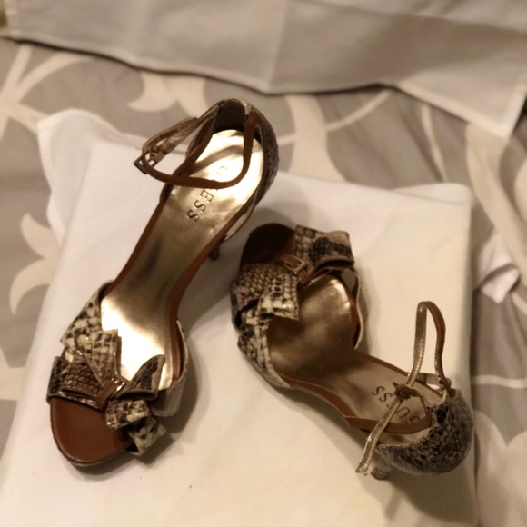 Guess | Shoes | Snake Skin Guess Heels | Poshmark